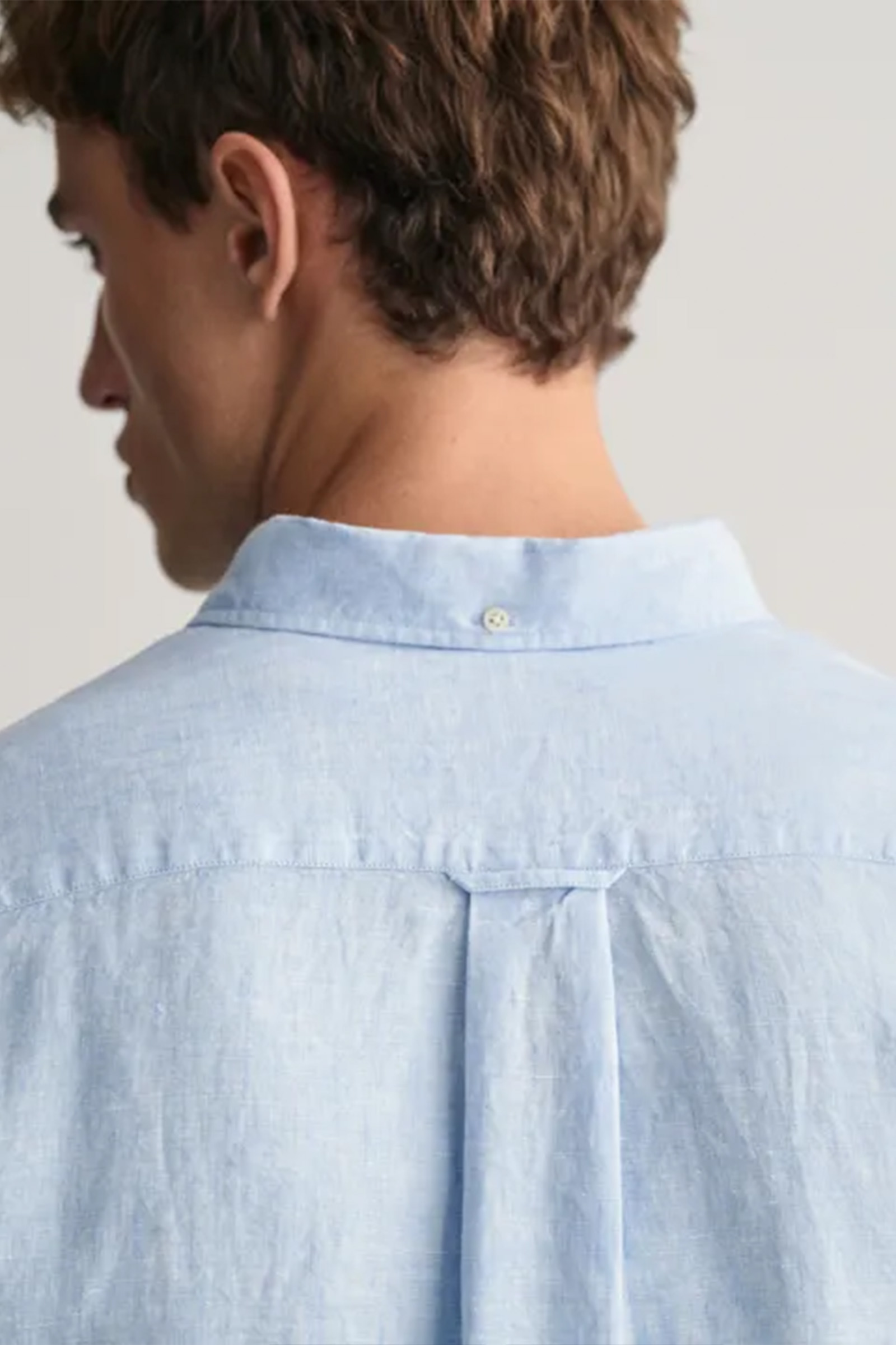 Reg Linen Shirt, Capri Blue | Nyheter fra Gant hos kleins.no