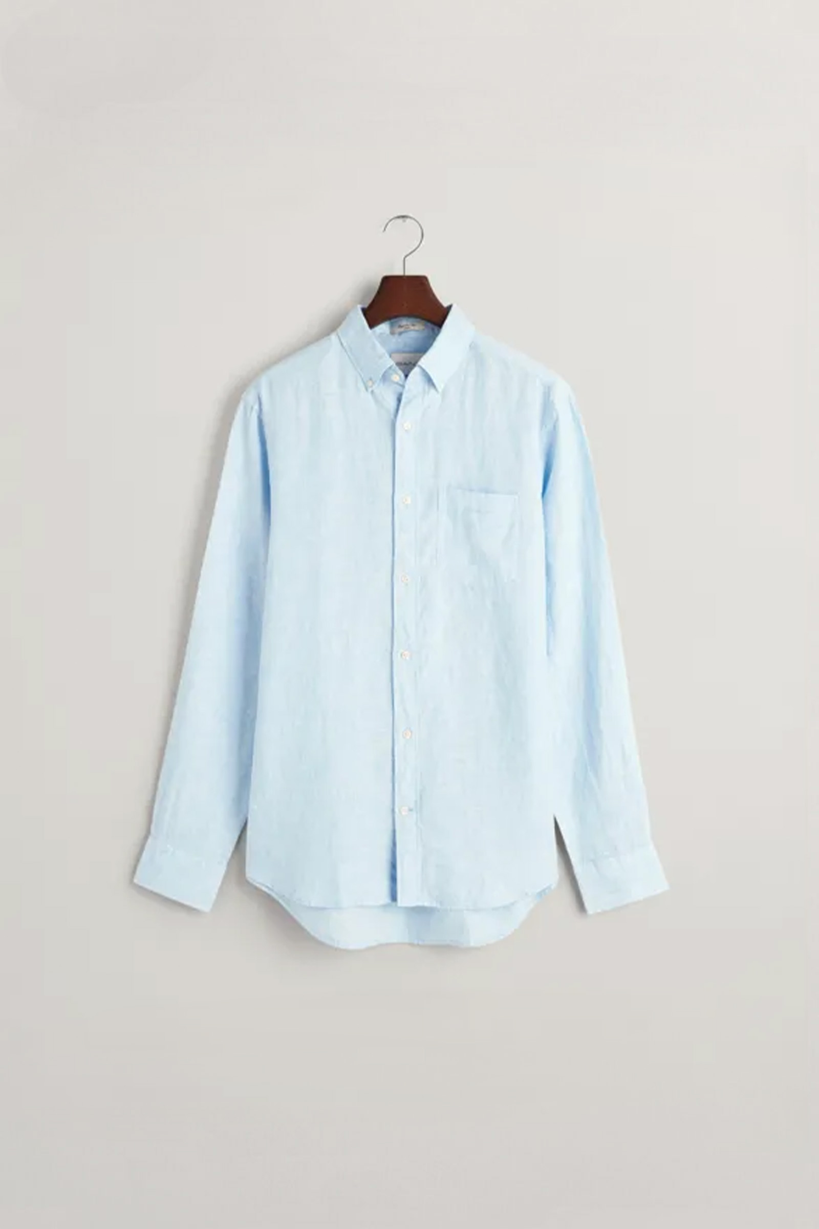 Reg Linen Shirt, Capri Blue | Nyheter fra Gant hos kleins.no