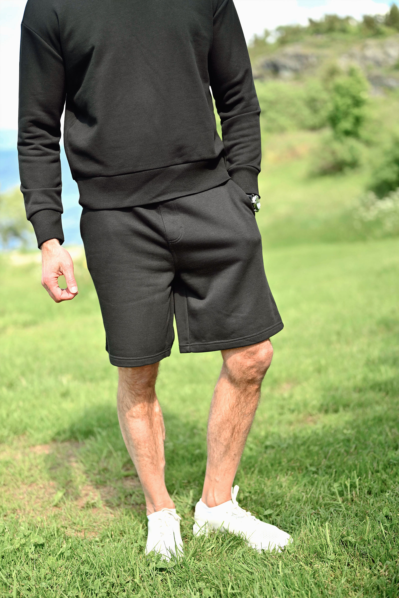 Nano Logo Sweatshorts, Black | Nyheter fra Calvin Klein hos kleins.no